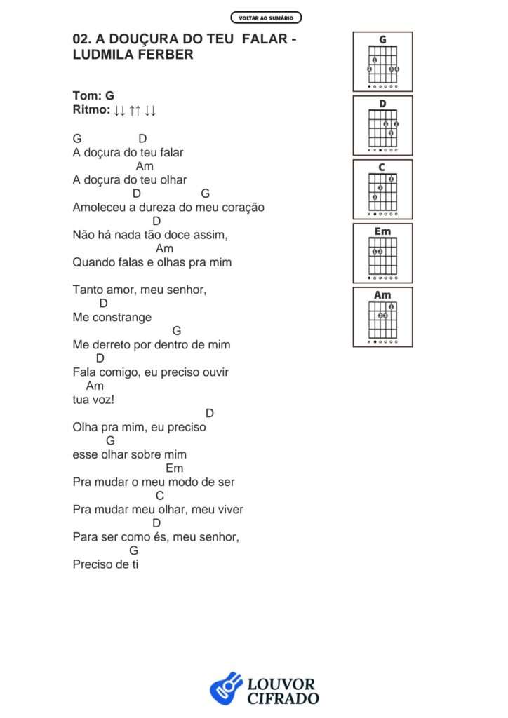 100 Louvores Simplificados - Louvor Cifrado